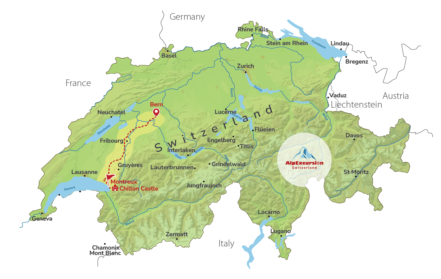 Chillon Castle & Wine Tasting Tour from Bern | AlpExcursion
